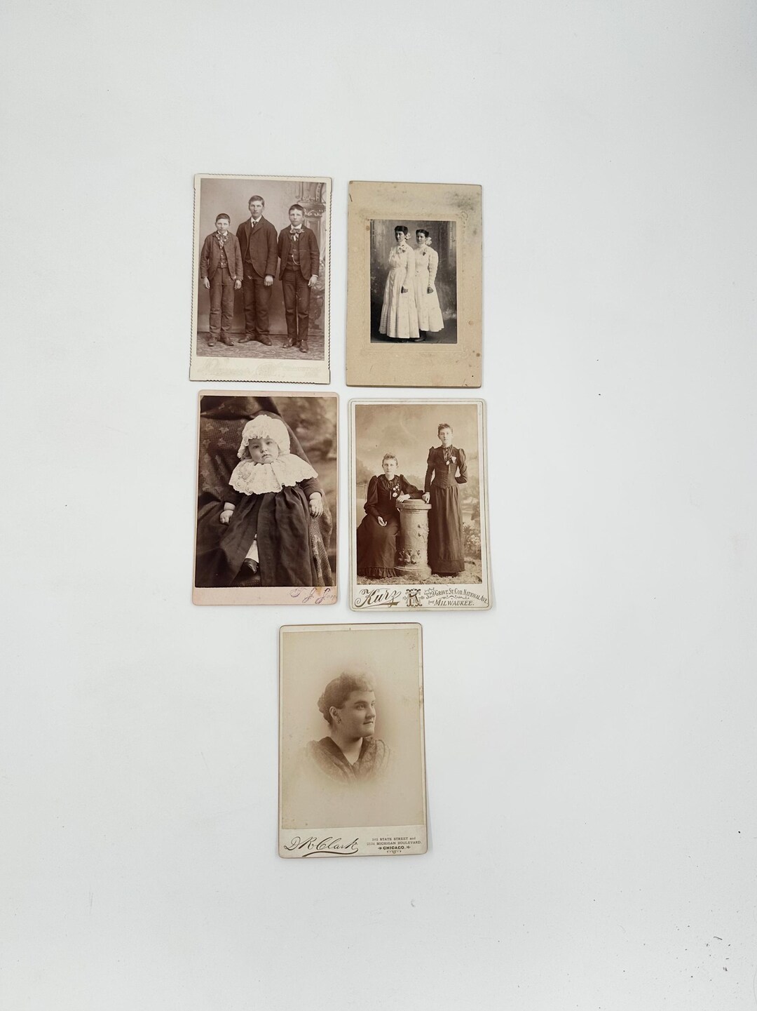 Antique Photos | Old Family Photograph Set | Antique Ephemera - Etsy