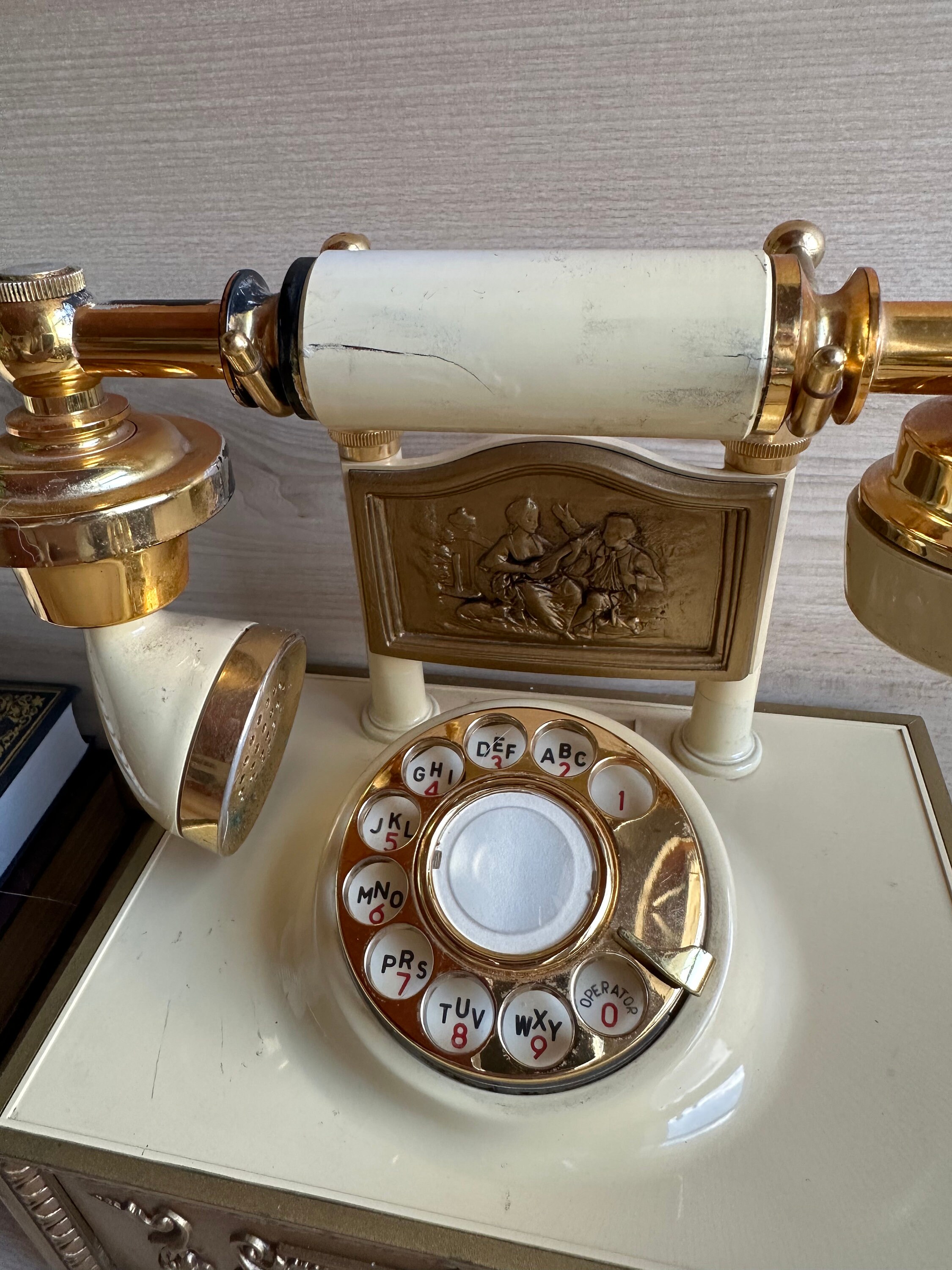 Vintage Phone Art Deco Rotary Phone Victorian Style Rotary - Etsy