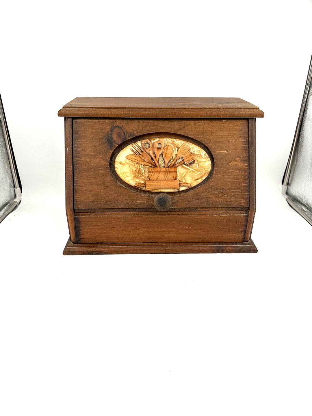 Vintage Bread Box | Wooden Bread Box | Rustic Kitchen Decor | Cottage ...