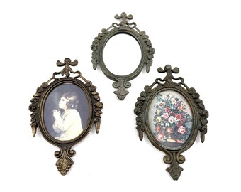 Vintage Frame Set | Brass Ornate Victorian Frame Set - Etsy