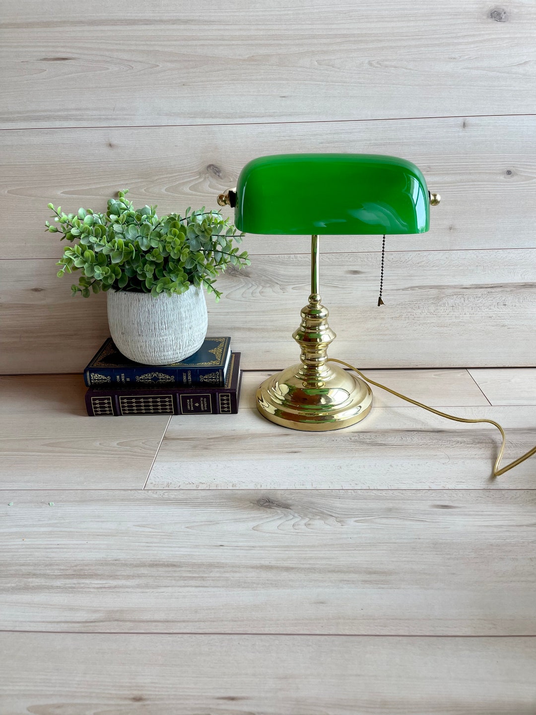Vintage MCM Green Bankers Lamp Retro Desk Lamp - Etsy