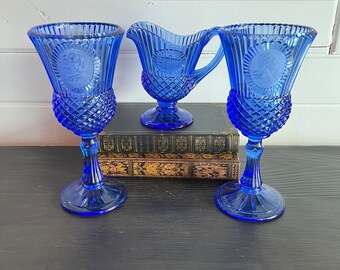 Blue Avon Goblets - Etsy