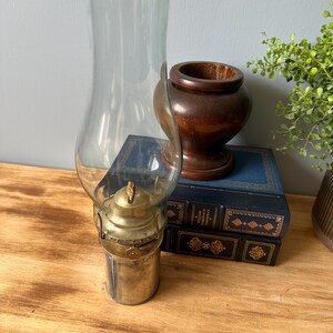 Vintage Oil Lamp Wood Oil Lamp Cottage Core Decor Rustic Farmhouse ...