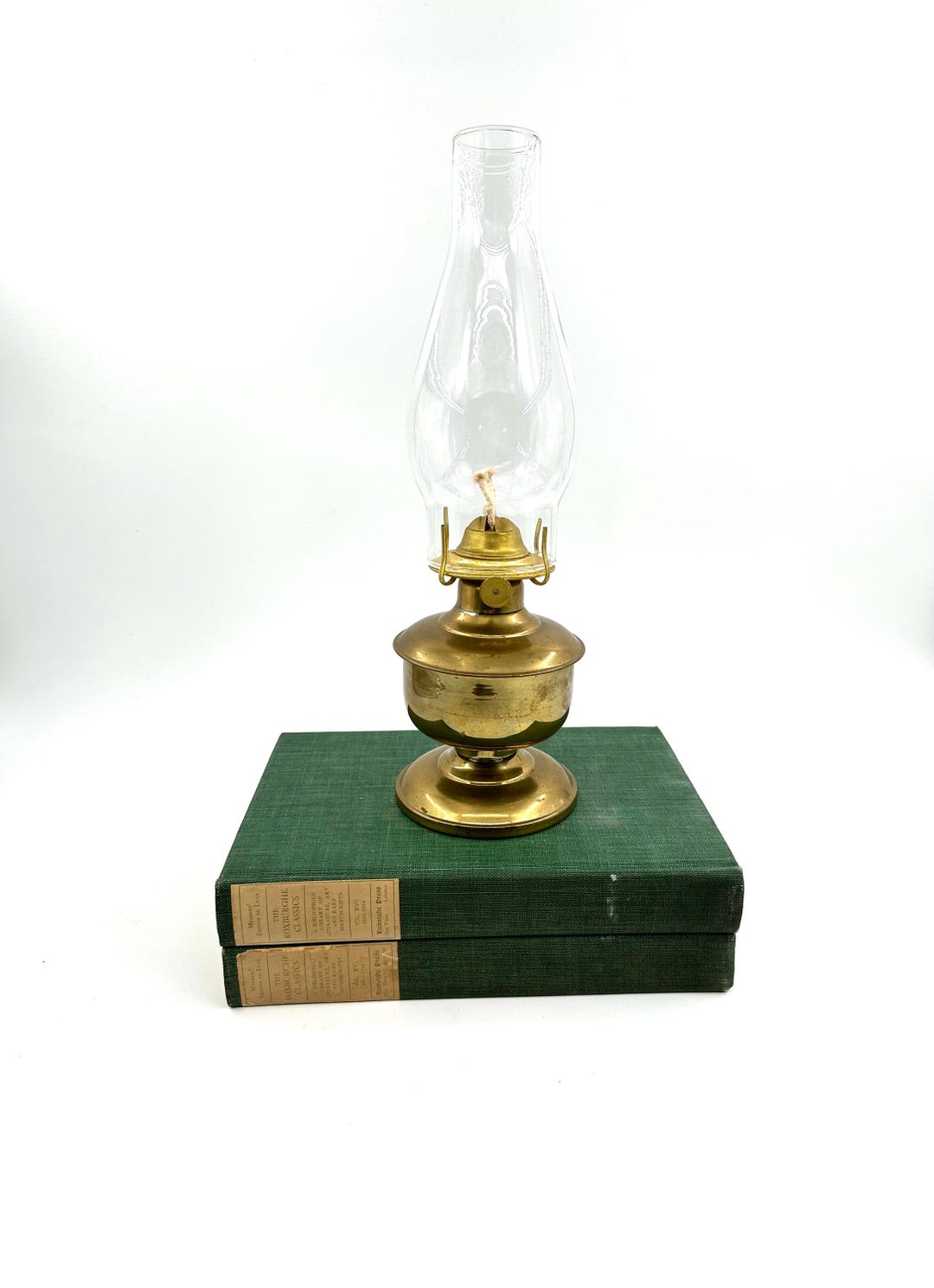 Vintage Brass Oil Lamp | Cottage Core Decor | Grand Millennial - Etsy