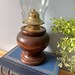 Vintage Oil Lamp Wood Oil Lamp Cottage Core Decor Rustic Farmhouse ...