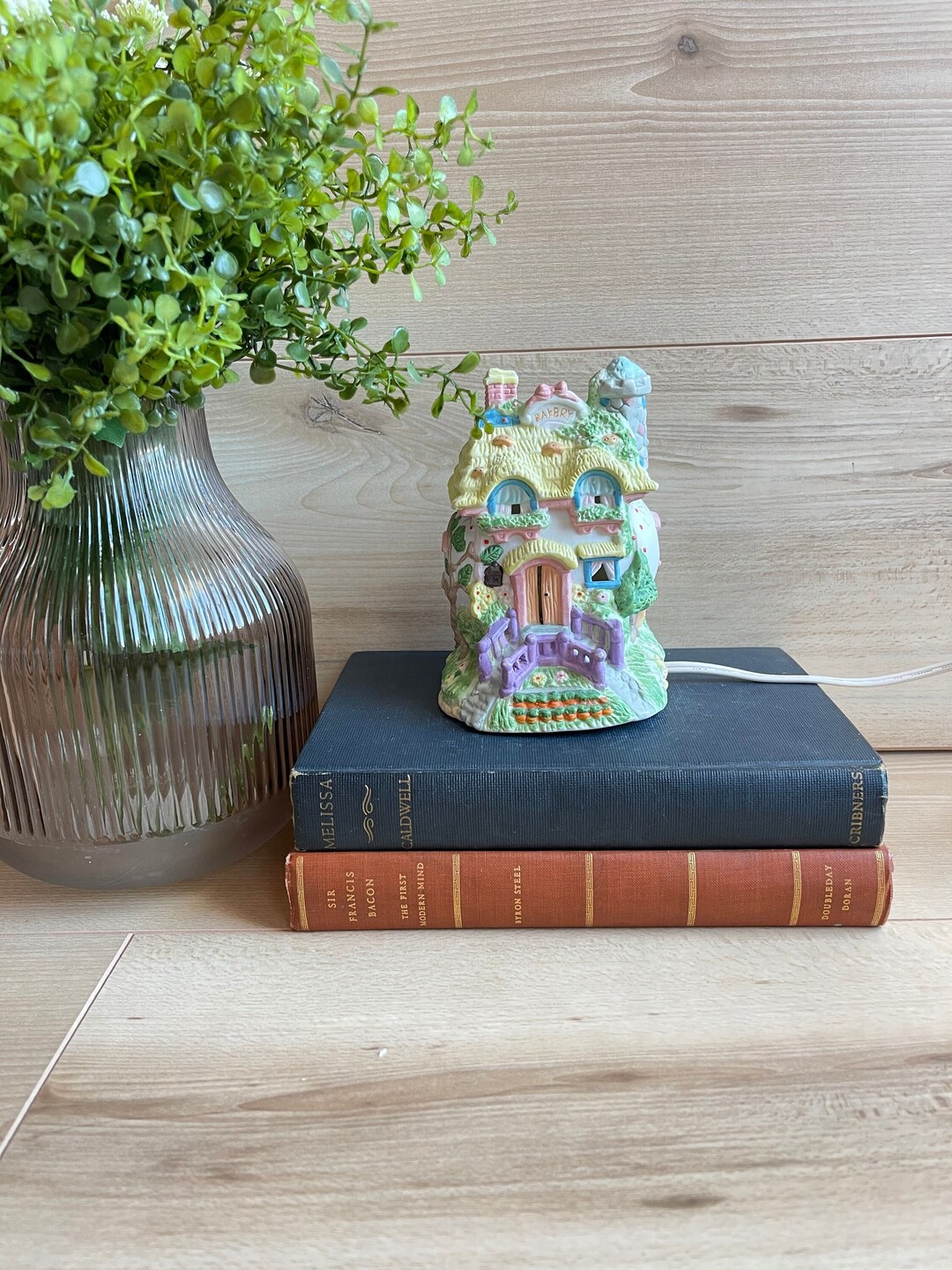 Vintage Light-up Easter Village Ceramic Trinket, Vintage Easter Decor ...