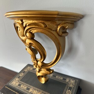 Vintage Shelf Ornate Gold Toned Syroco Hanging Shelf - Etsy