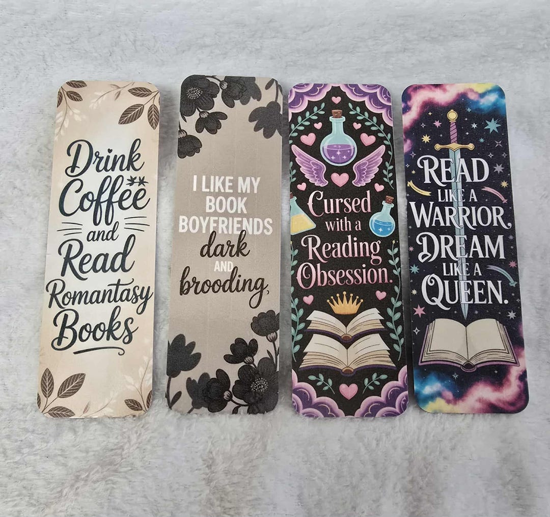 Fantasy and Romance Bookmark/double Sided Bookmark/book Lover/gift for ...