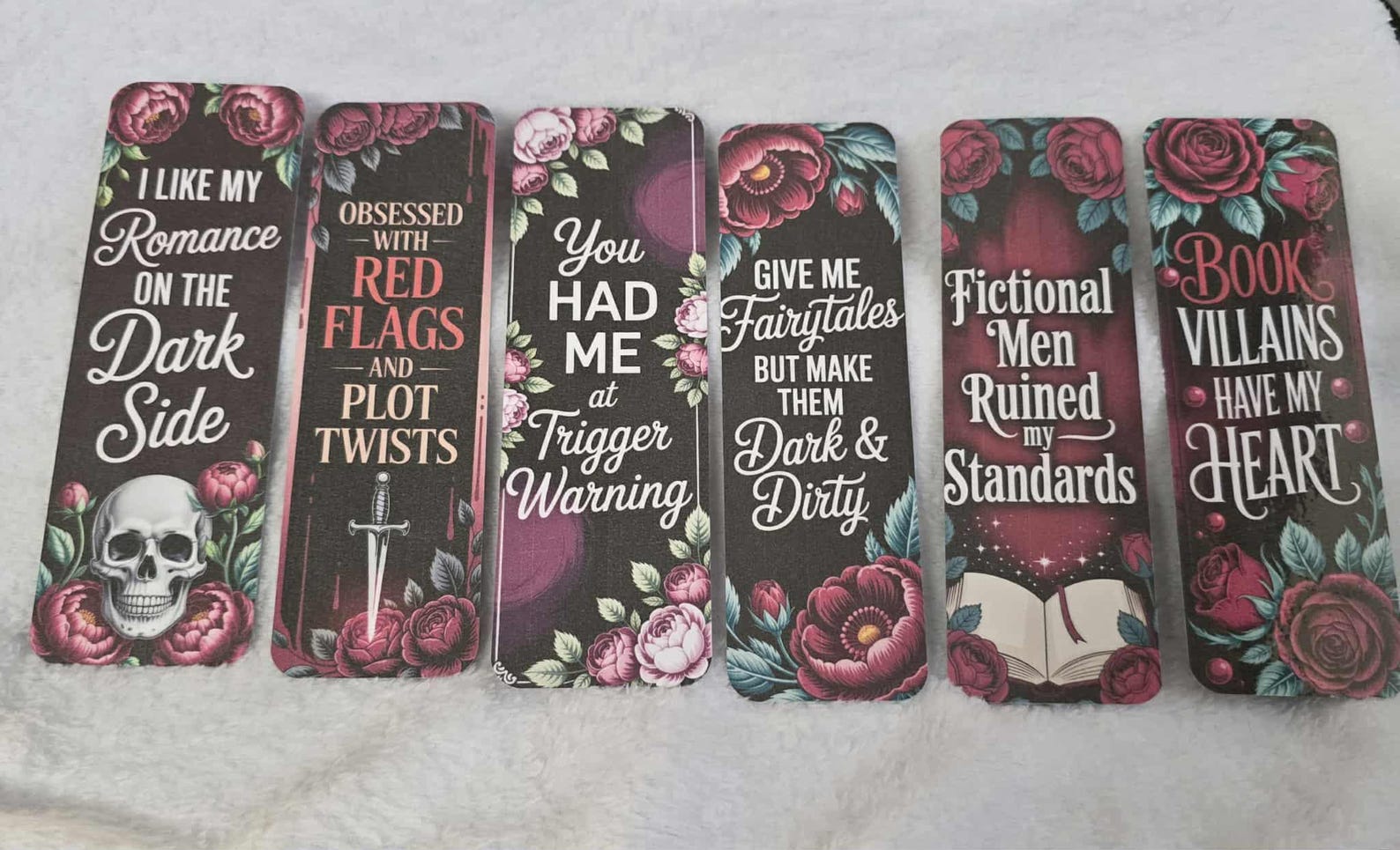 Fantasy and Romance Bookmark/double Sided Bookmark/book Lover/gift for ...