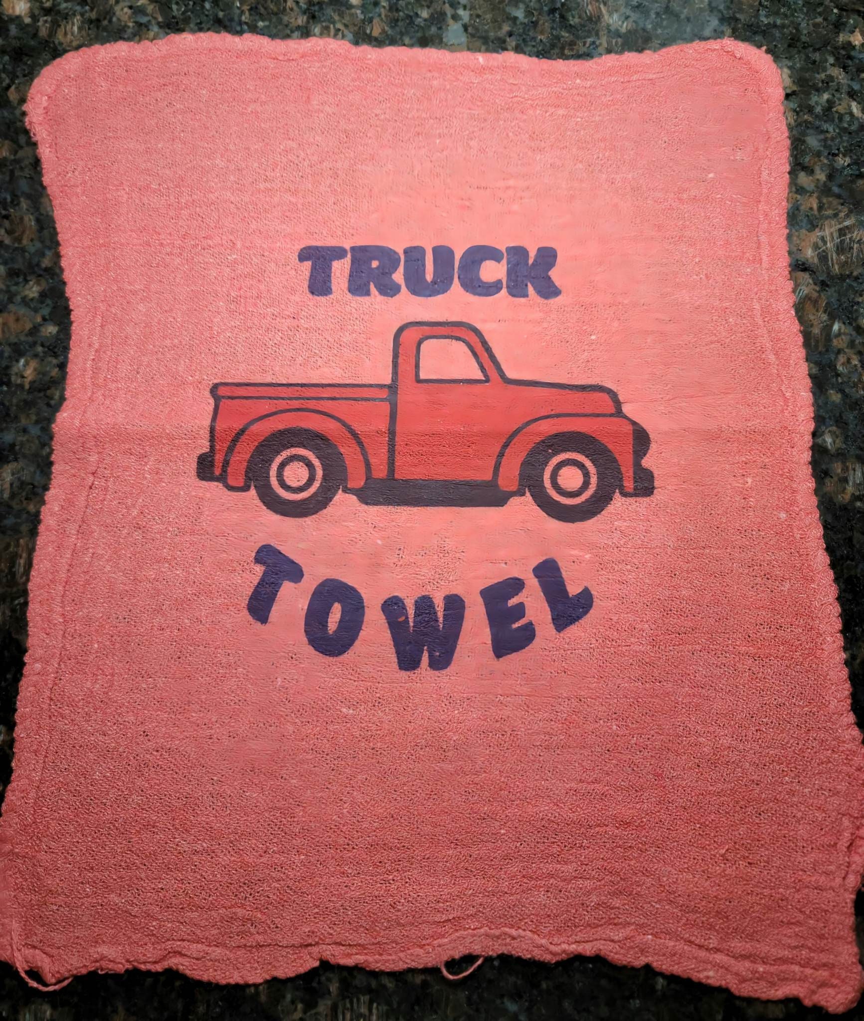 Personalized Shop Towel, Shop Rag, Shop Towel With Saying, Red Shop ...