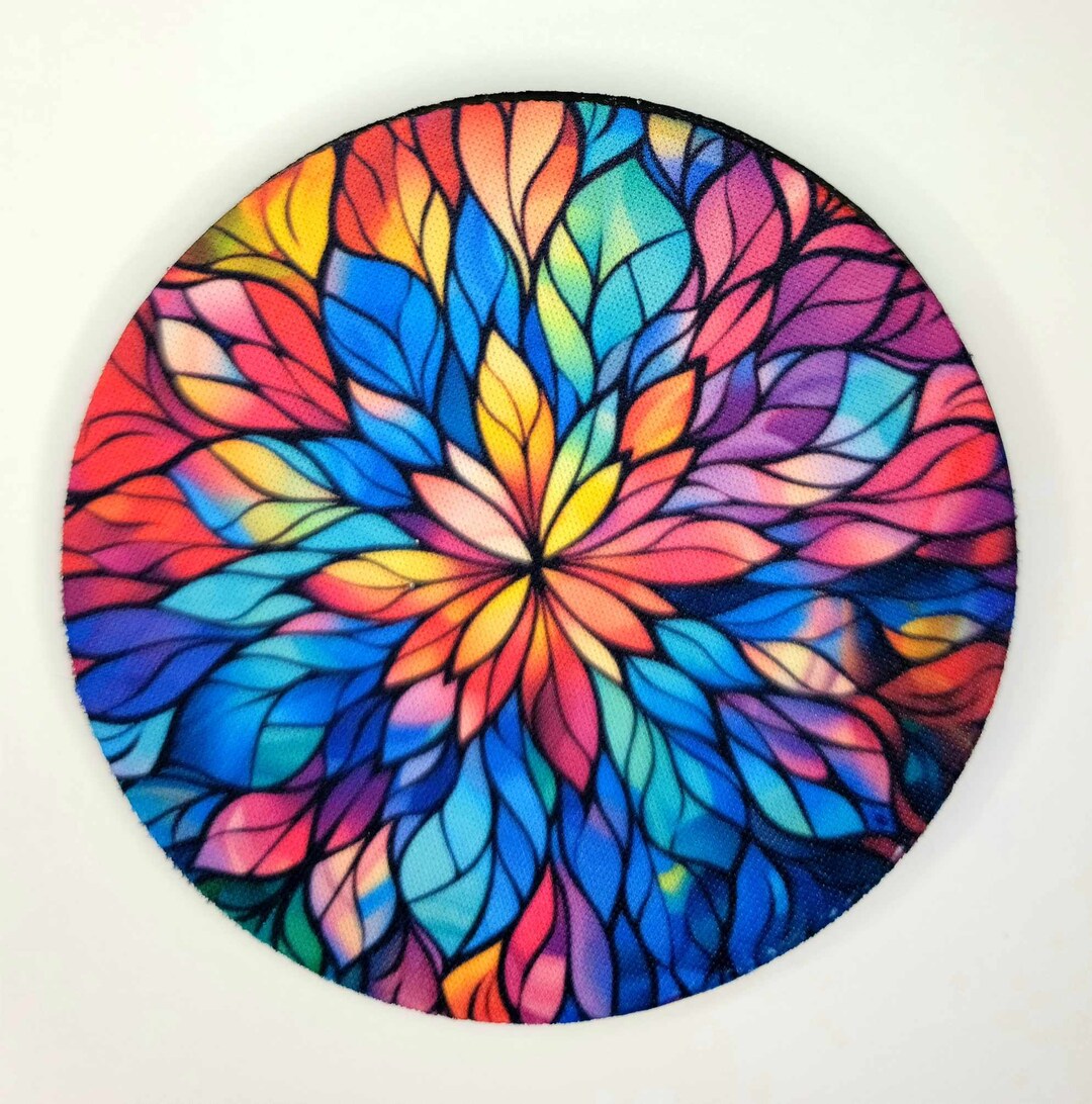 Mandela Coaster/4" Round Thick 6.5mm Absorbent Neoprene for Office or ...