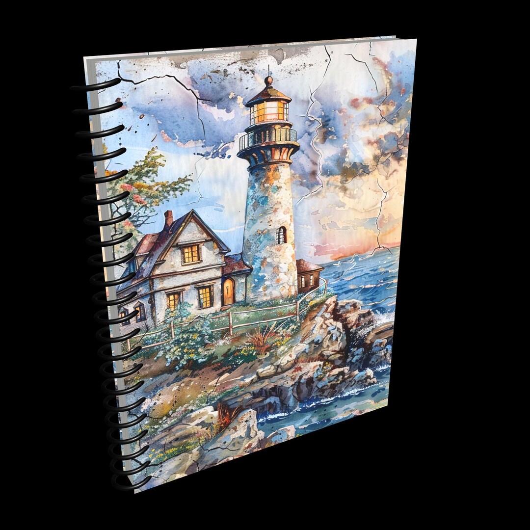 Lighthouses Writing Journal/personalized Full Color/soft Cover/lined ...