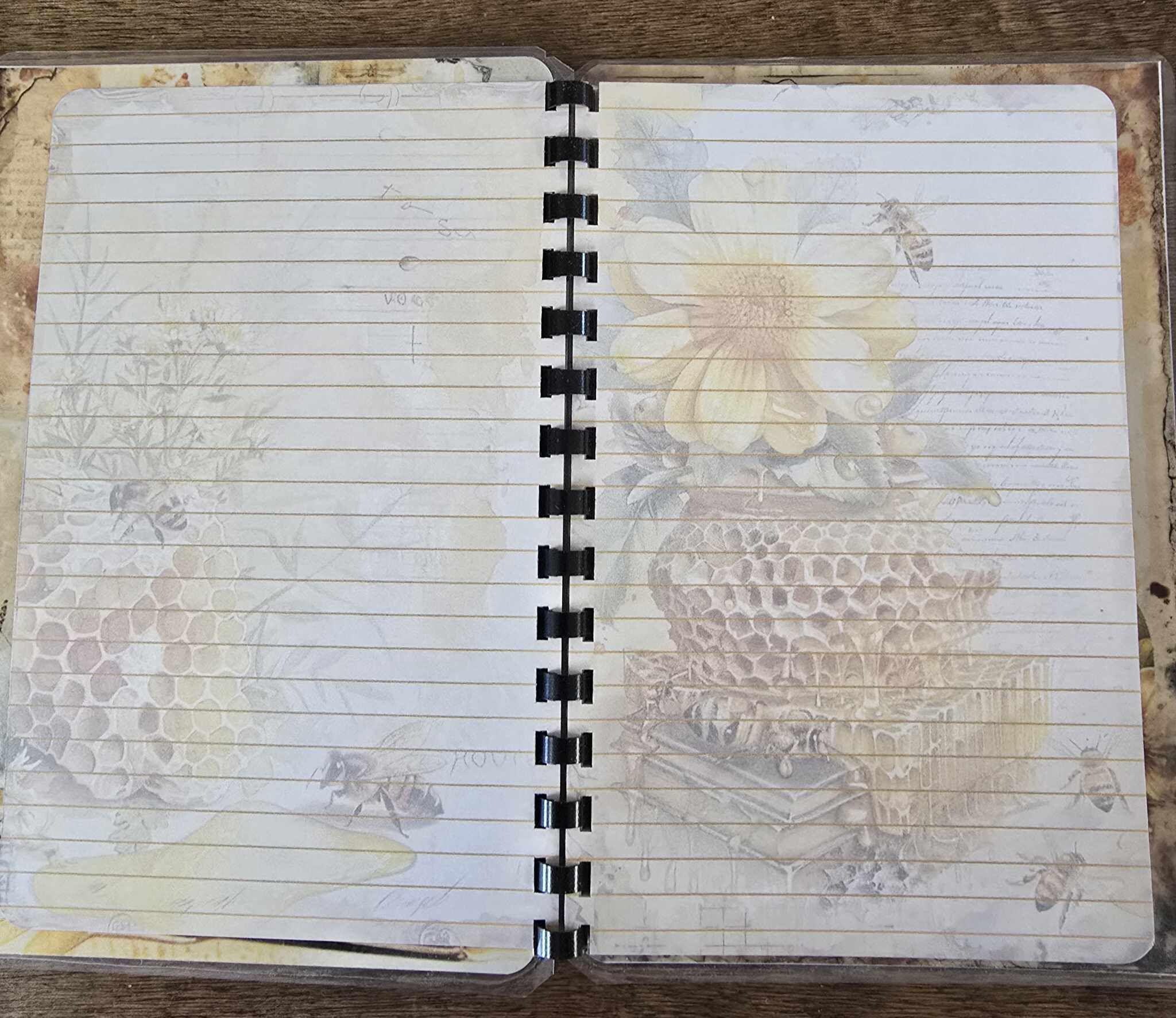 Bee Writing Journal/personalized/full Color/soft Cover/lined Pages With ...