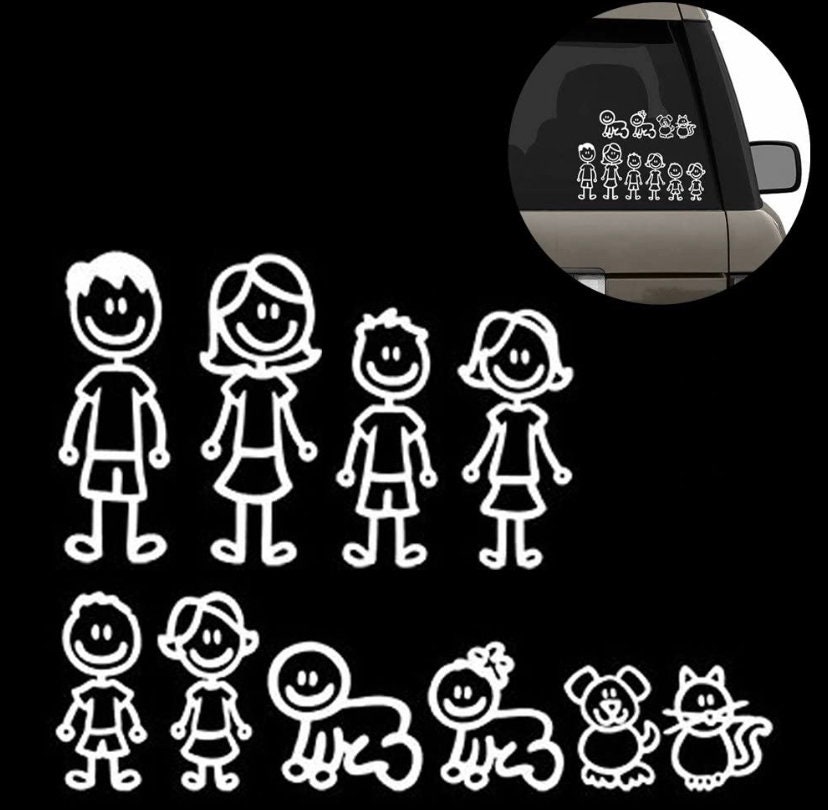 Stick Family Decal - Etsy