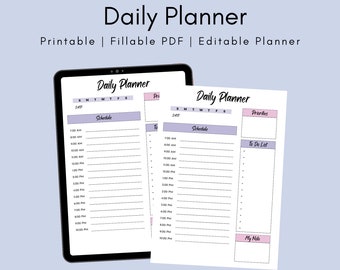 Daily Minimalistic Planner, Instant Download, Printable, to Do List ...
