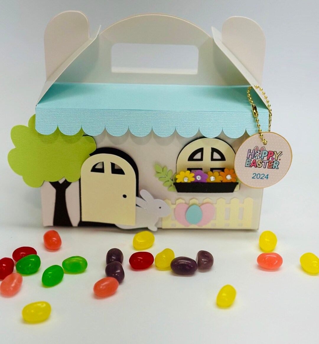 Easter Treat Boxes/ Easter Party Favor/easter Gable Box/egg Hunt - Etsy