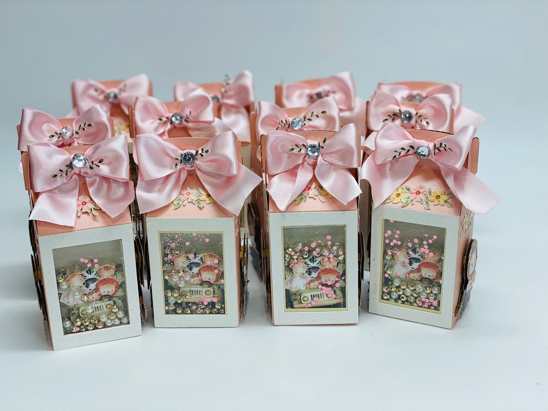 Safari Milk Box, Girl Safari Milk Box, Pink Safari - Etsy