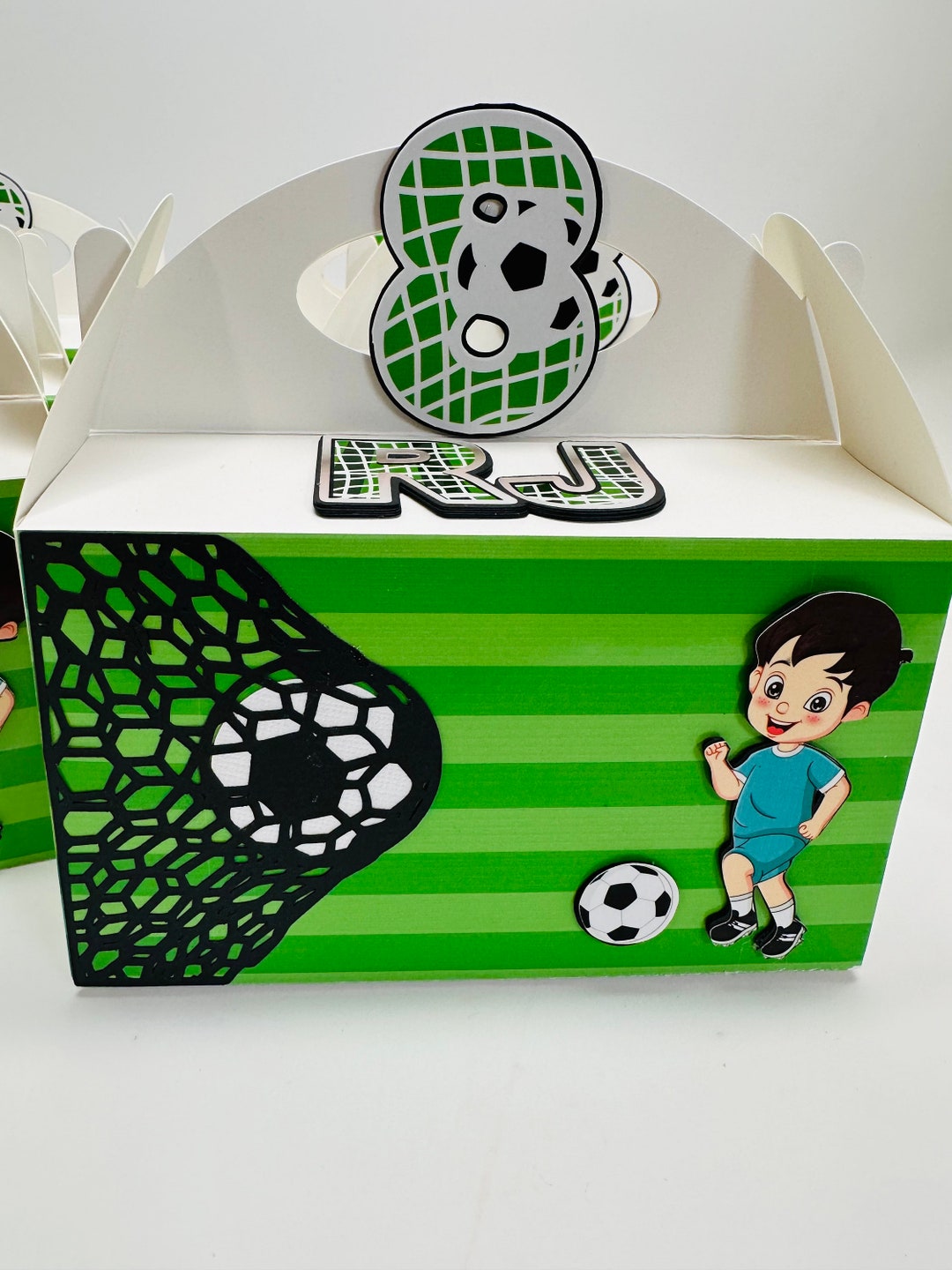 Soccer Treat Box, Party Favor, Birthday Soccer Theme, Sport Theme ...