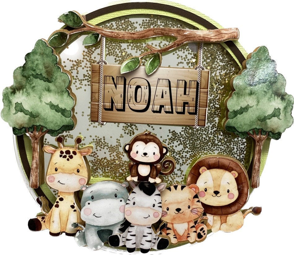 Safari Cake Topper Birthday Cake Topper Jungle Cake Topper - Etsy Australia