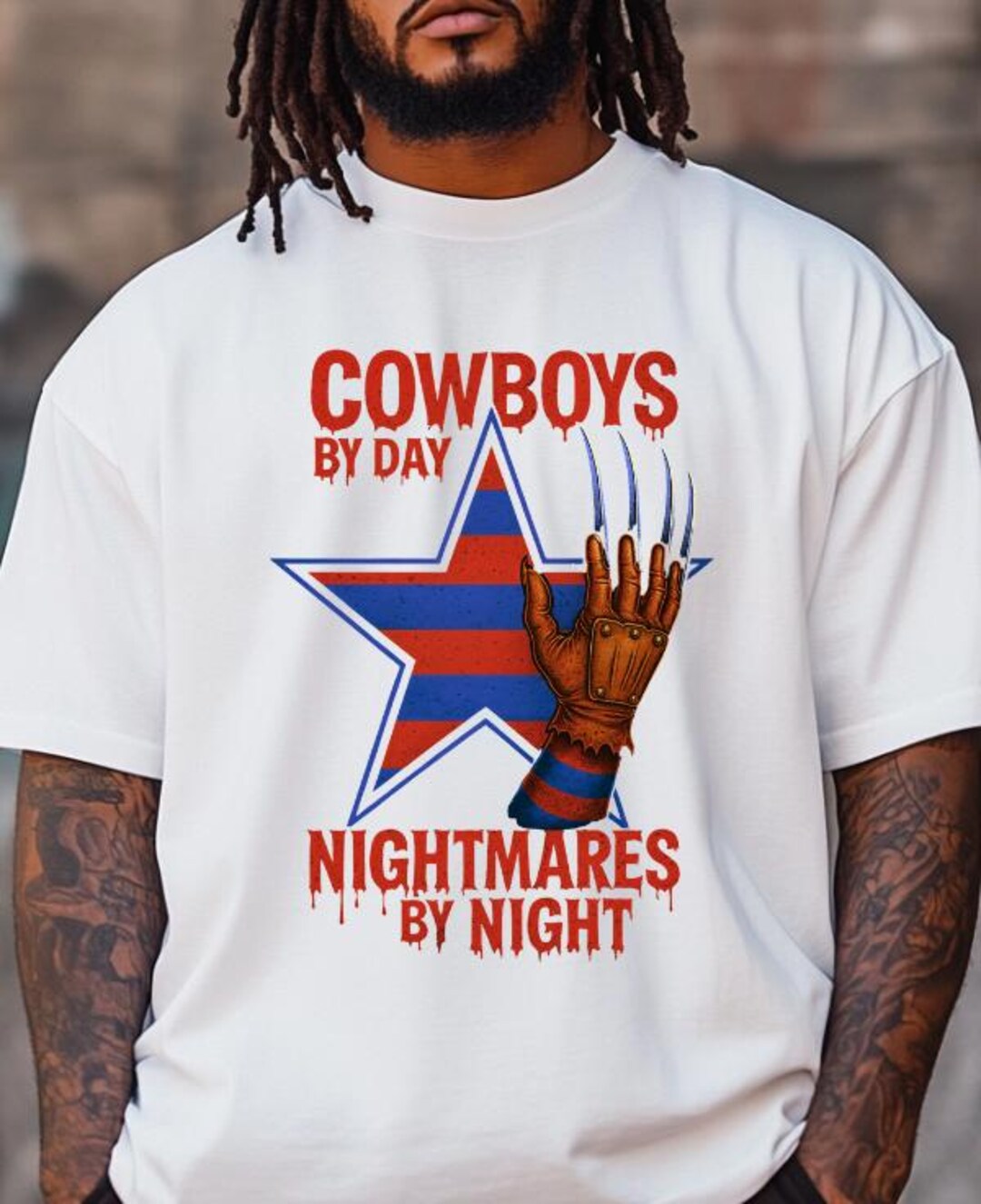 Cowboys Nightmares T-shirt, Halloween Football Tee - Etsy