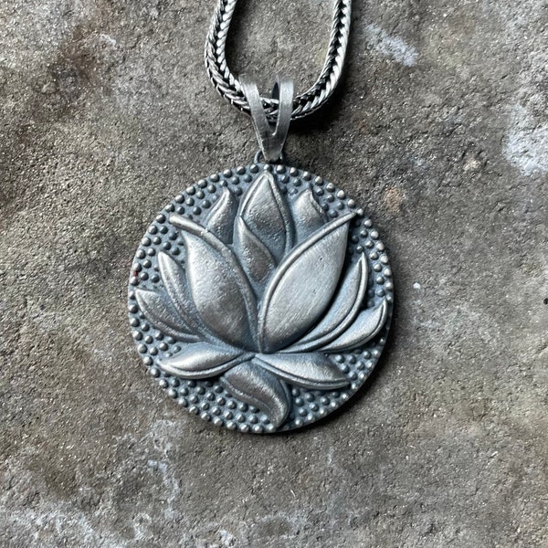 Lotus Flower Pendant - Etsy
