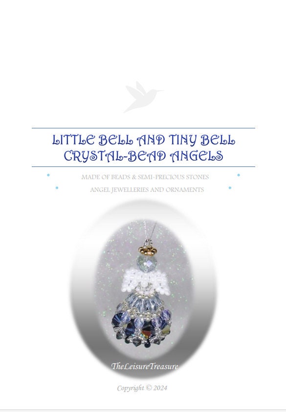 3 Pdf Tutorial Angel Bell Beading Pattern PRINCESS PENDANT, EARRINGS ...