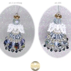 3 Pdf Tutorial Angel Bell Beading Pattern PRINCESS PENDANT, EARRINGS ...