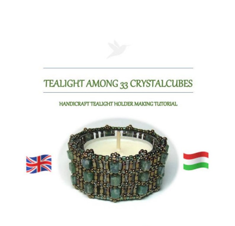 Teamécses 33 Kristály-kocka Között, Tealight Candle Among 33 Crystal ...