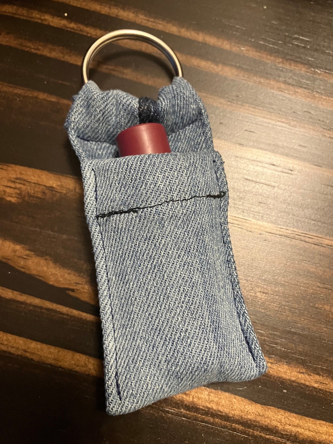 Denim Chapstick Holder - Etsy