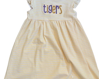 LSU Tiger Paw Dress Game Day SEC College Apparel Baby - Etsy