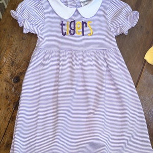 Girls LSU Tigers Game Day Dress. - Etsy