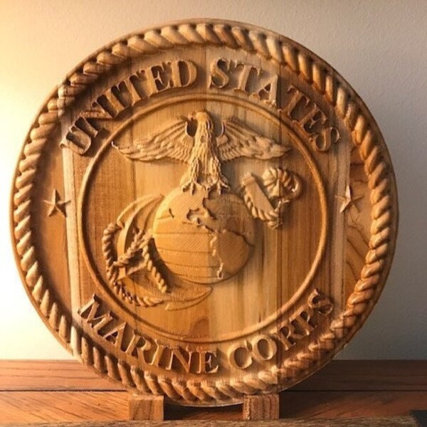 Marine Corps Plaque - Etsy