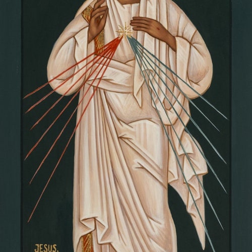 Christ the Divine Mercy Icon Print - Etsy