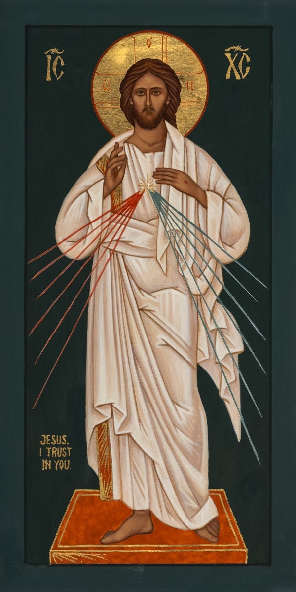 Christ the Divine Mercy, Icon Print - Etsy