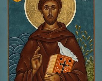 Saint Clare of Assisi Icon Print - Etsy