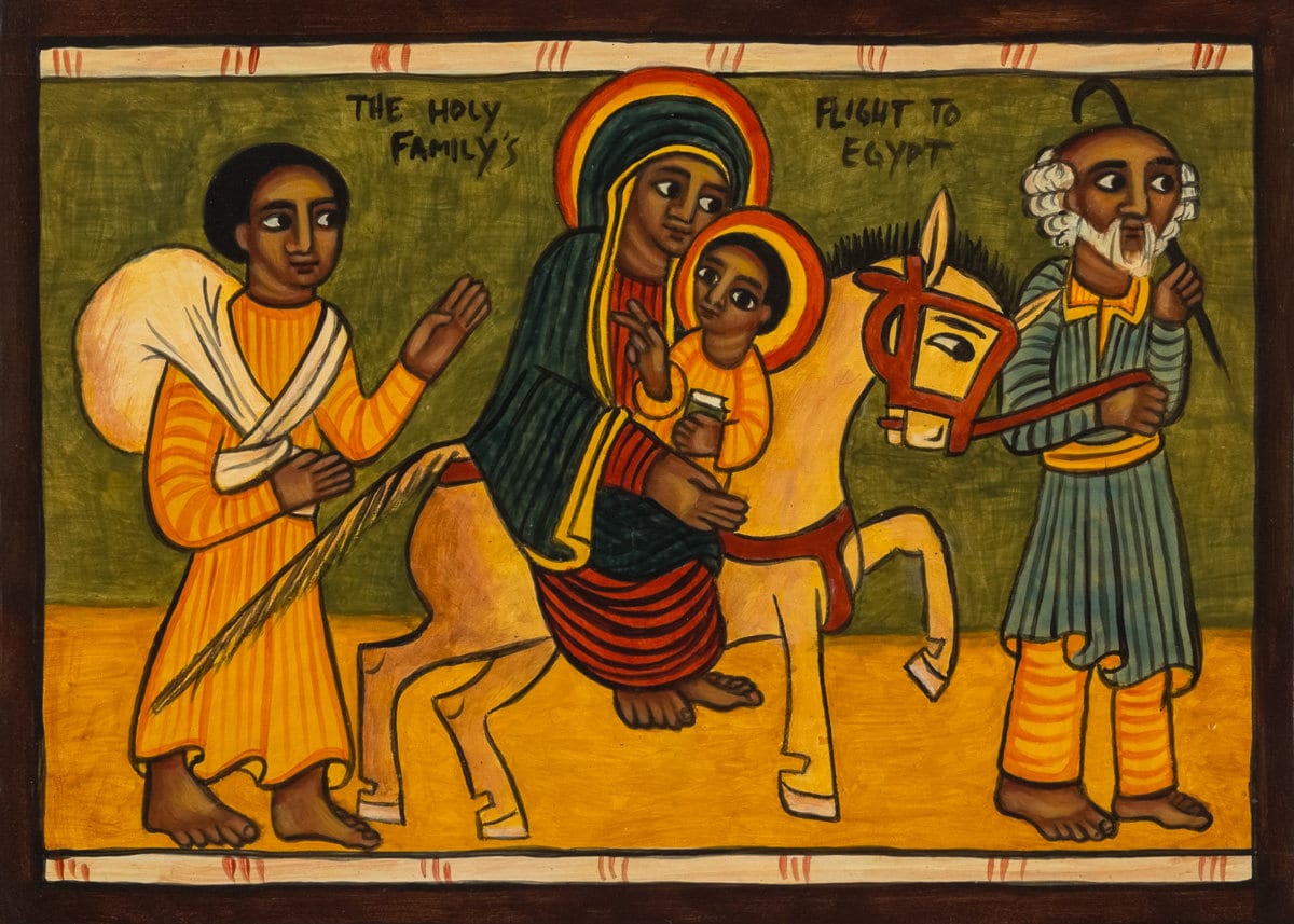 Flight to Egypt, Ethiopian Icon Print - Etsy