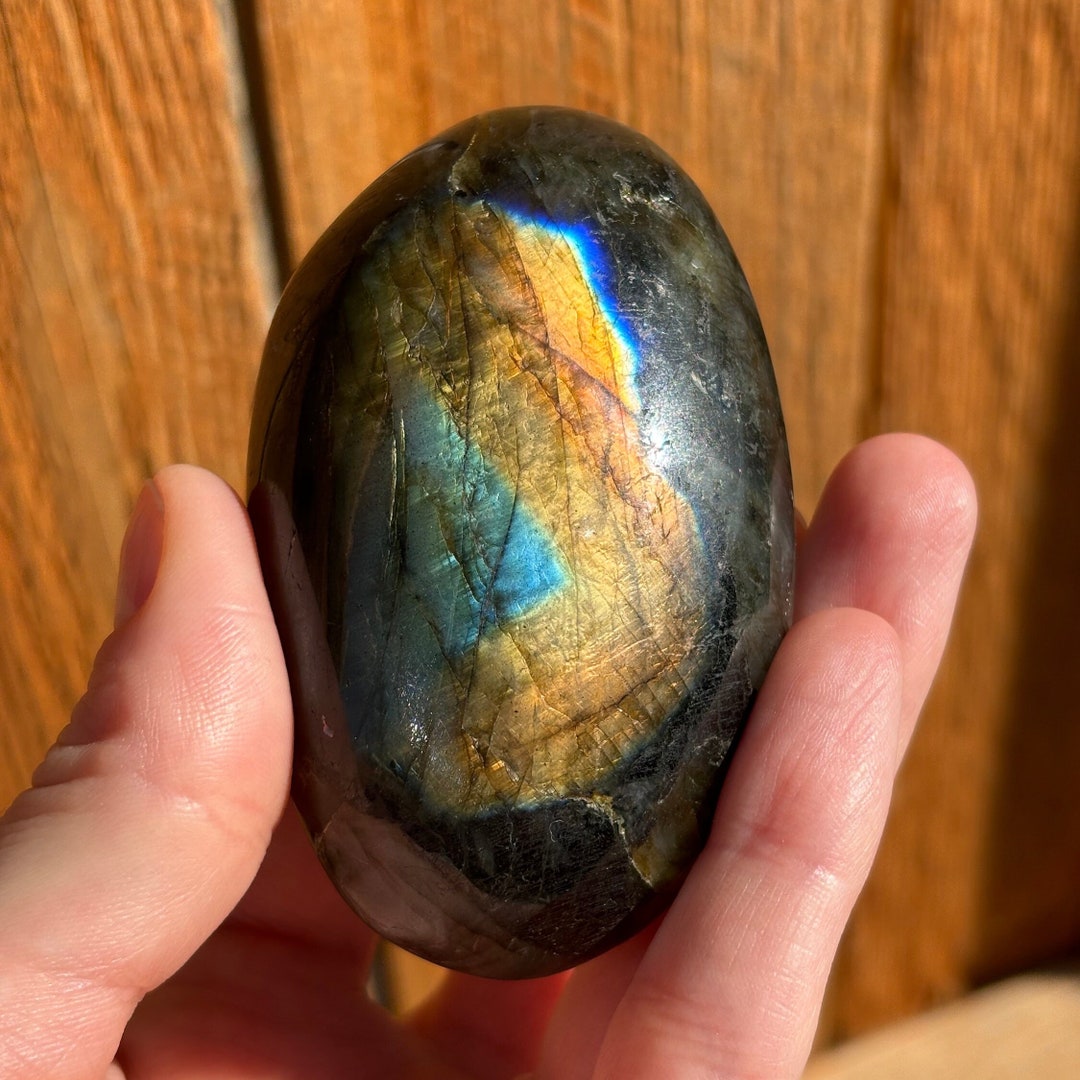 Large Multi Color Flash Labradorite Palmstone - Etsy