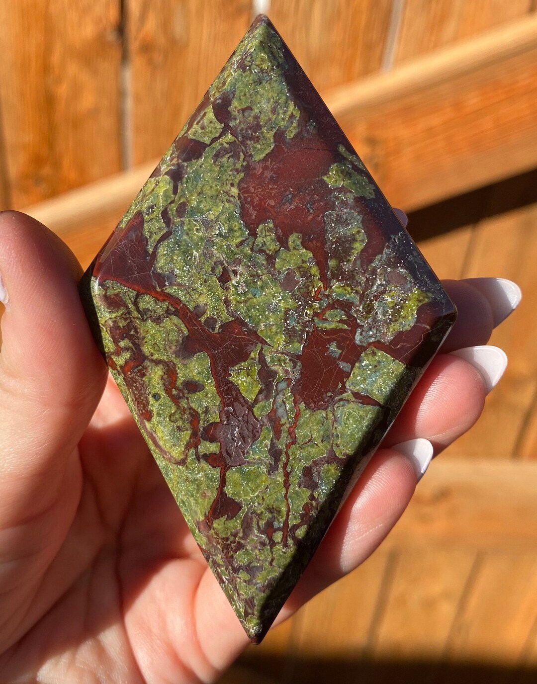 Dragons Blood Jasper Diamond - Etsy