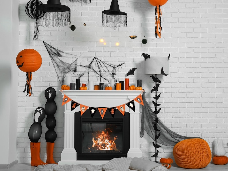 Halloween Decoration | Printable Bunting - Etsy