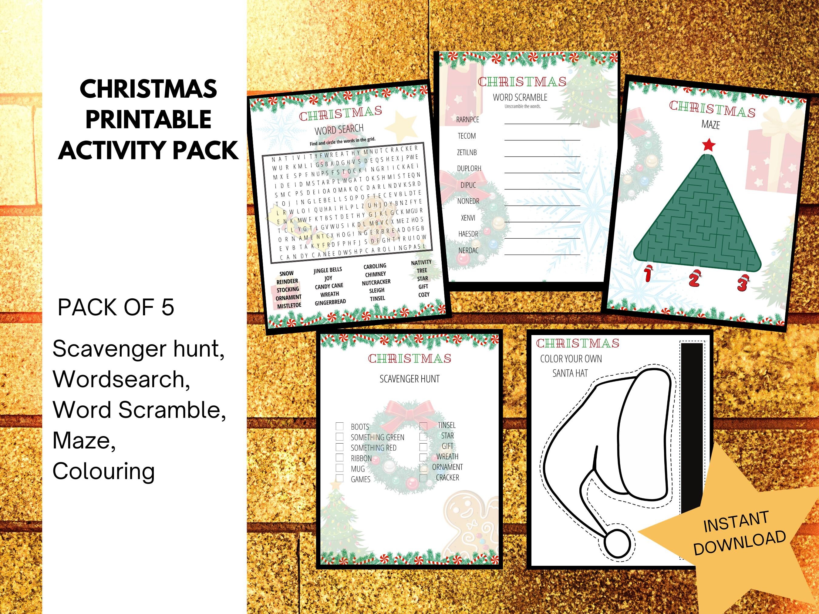 Printable Christmas Game Bundle Christmas Activities Christmas Games ...