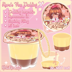 Vtuber Roraatf Collab Merch Bundle Offer - Pudding Charm + Tamagotchi ...