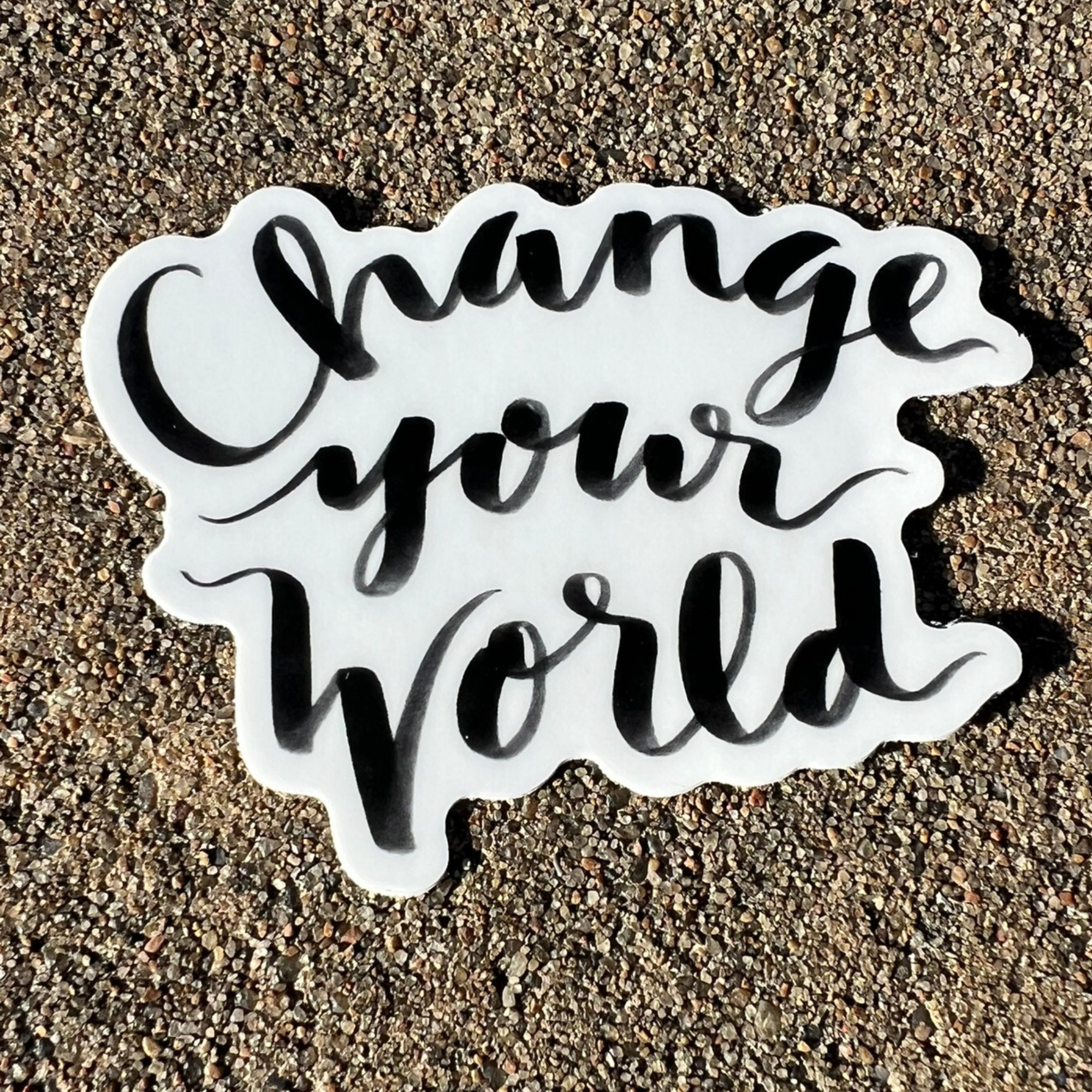 Change Your World Sticker - Etsy
