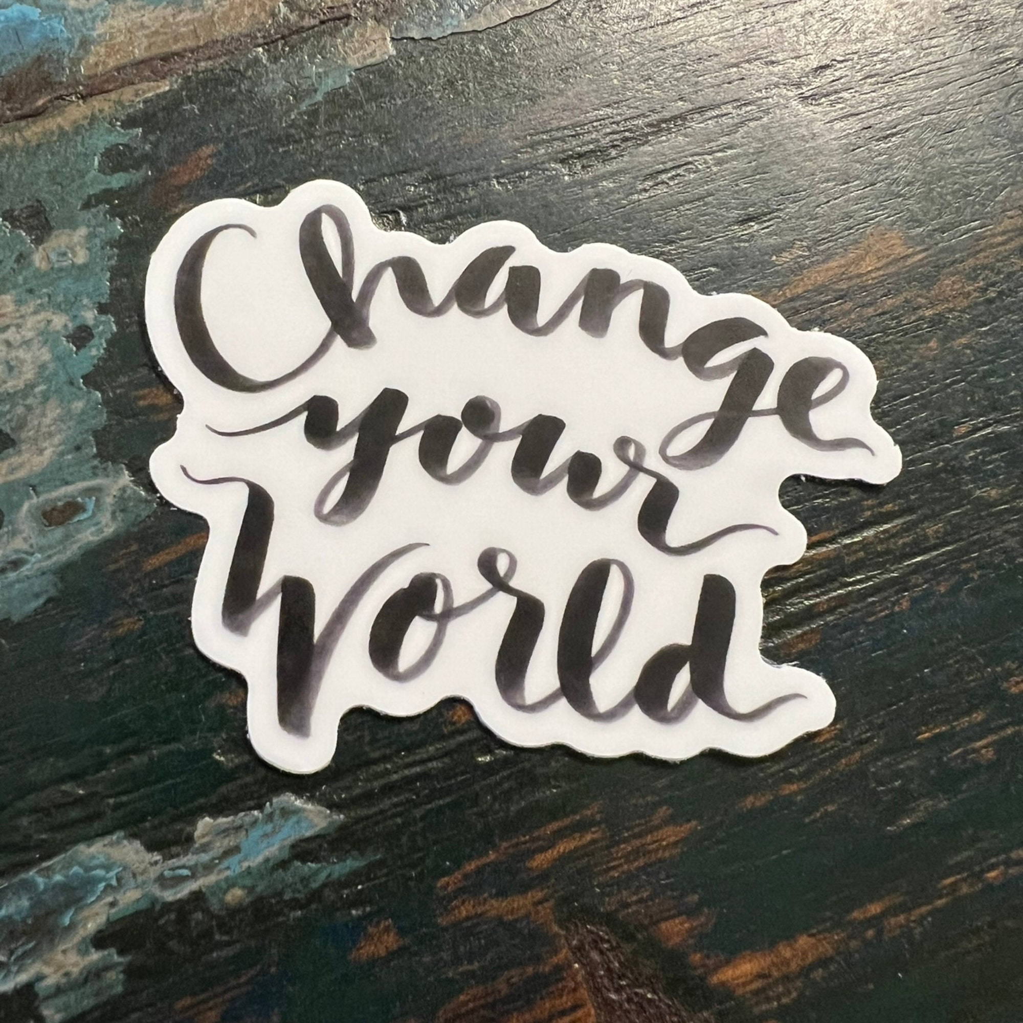 Change Your World Sticker - Etsy