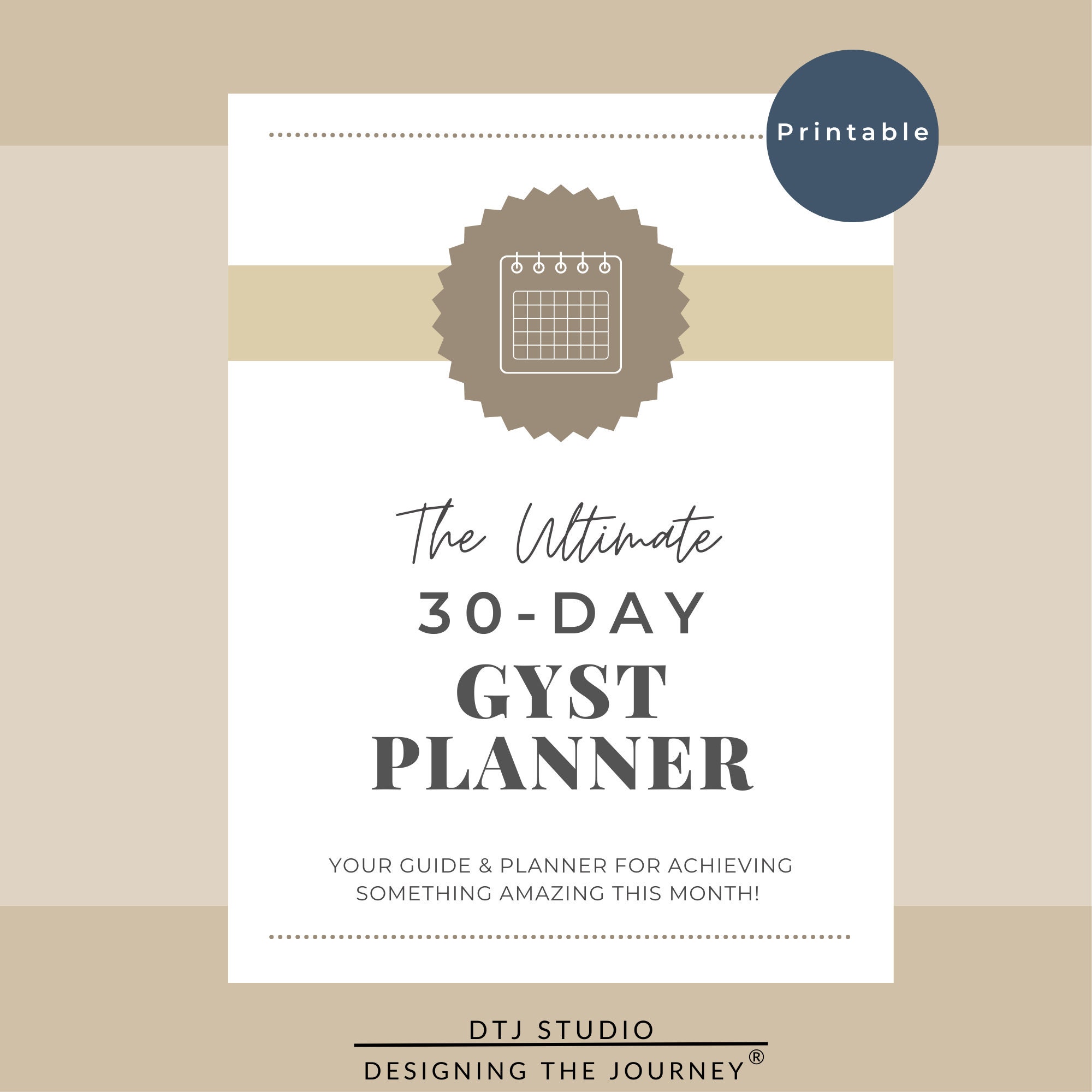 30 Day GYST Planner - Etsy