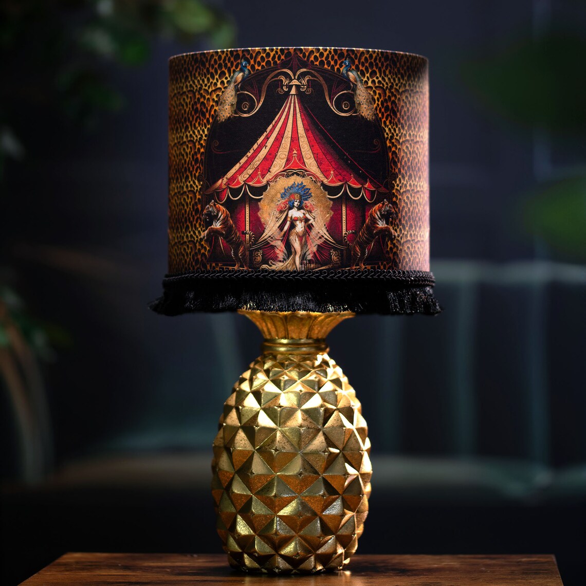 Maximalist, Handmade Lampshade, 20 Cm Leopard Print Lampshade, Circus ...