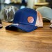 Shell Brass Leather Patch Hat, Laser Engraved, Richardson 112 Snapback ...