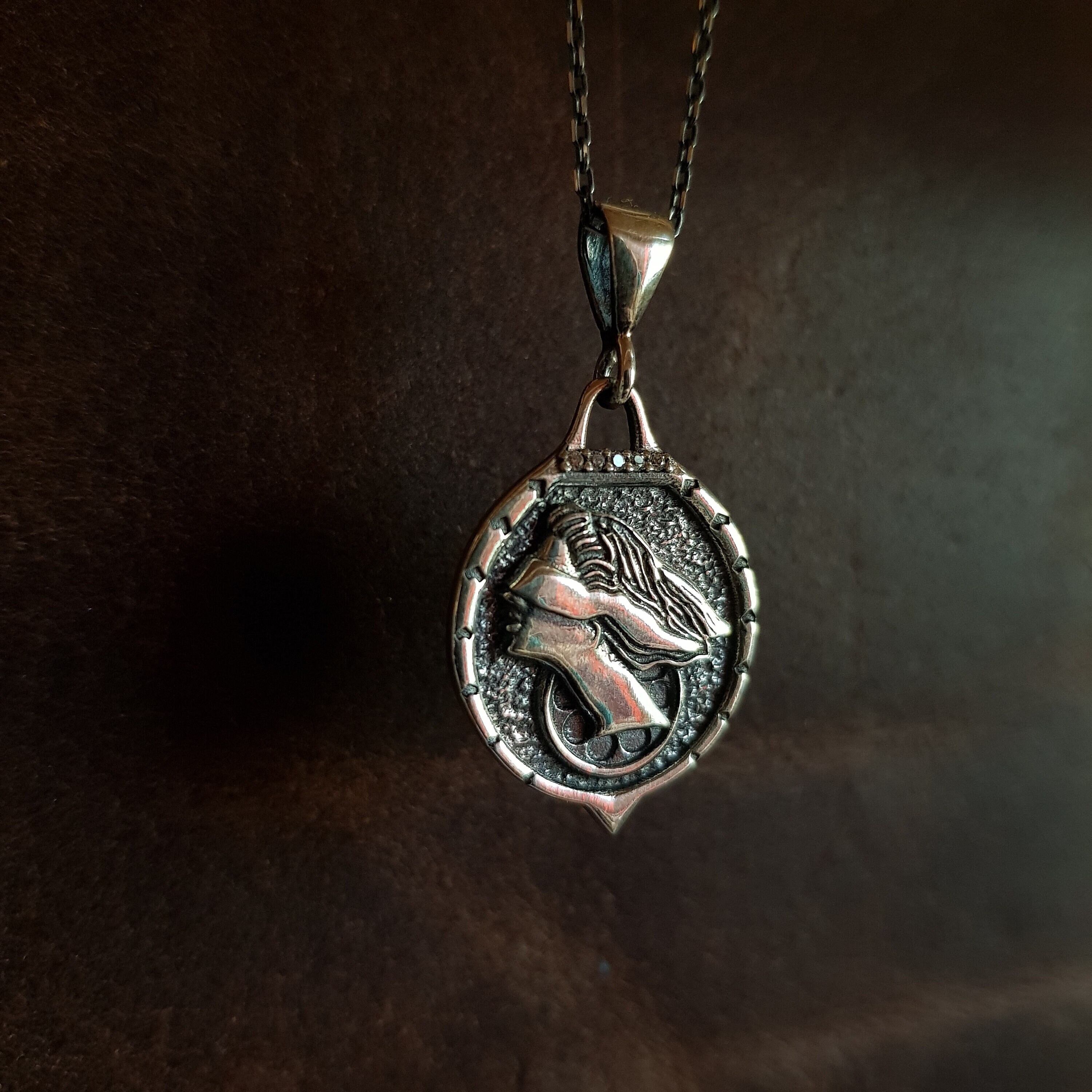 FORTUNA Medallion 925k Silver Goddess Fortuna Necklace - Etsy Australia