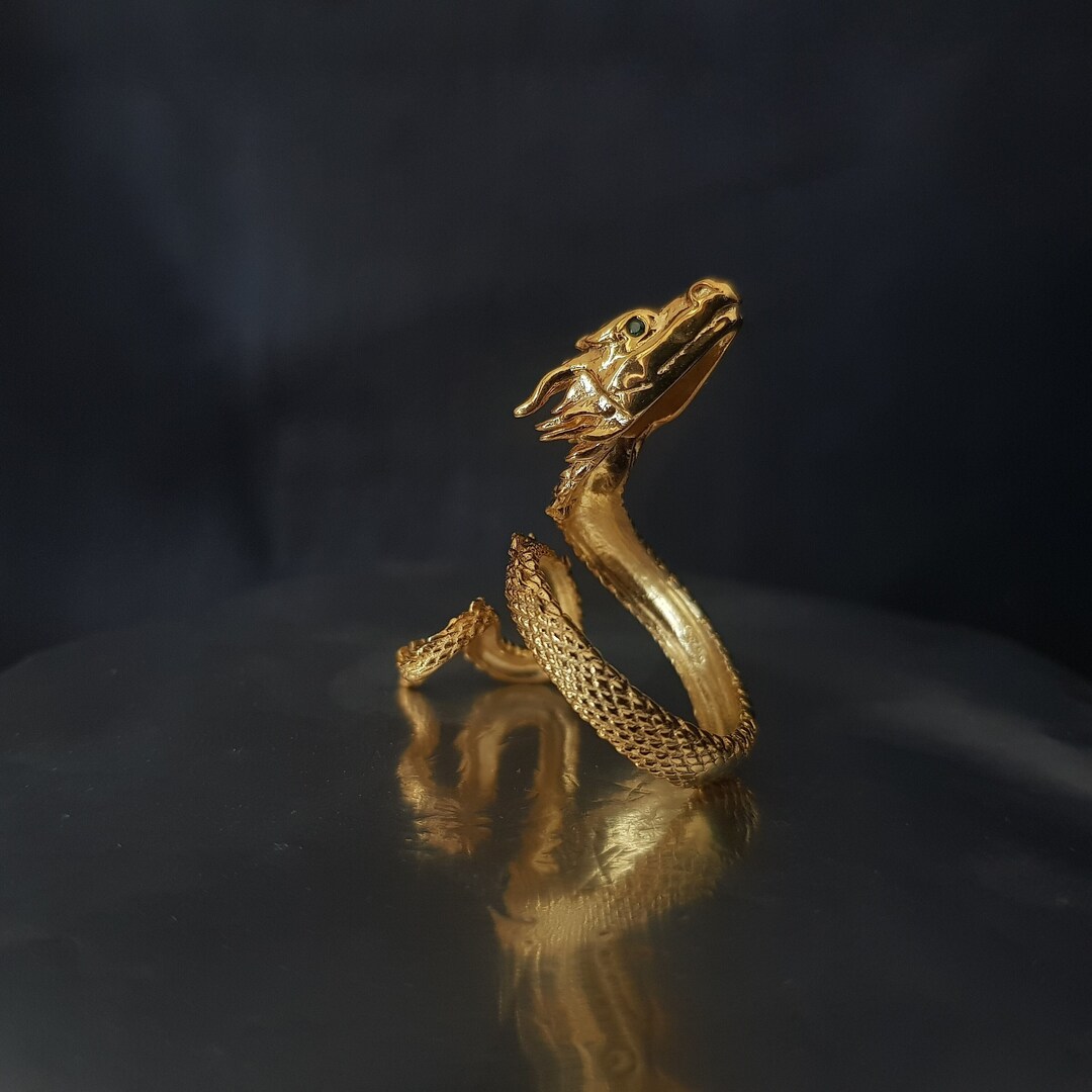 Silver DRAGON Ring, Adjustable Dragon Ring, 925k Silver Dragon Ring ...