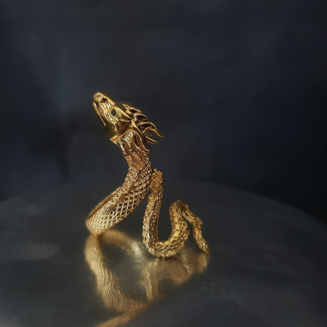 DRAGON Ring, Solid 925 Sterling Silver Gothic Dragon Jewelry - Etsy UK