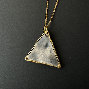 Triangle Ancient Symbols Amulet Necklace, 925 Sterling Silver Holly ...